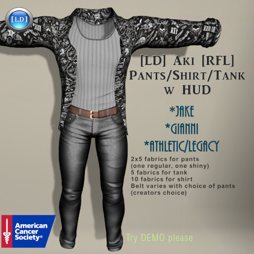 Second Life Marketplace - [LD] Aki RFL Pants_Shirt_Tank w HUD